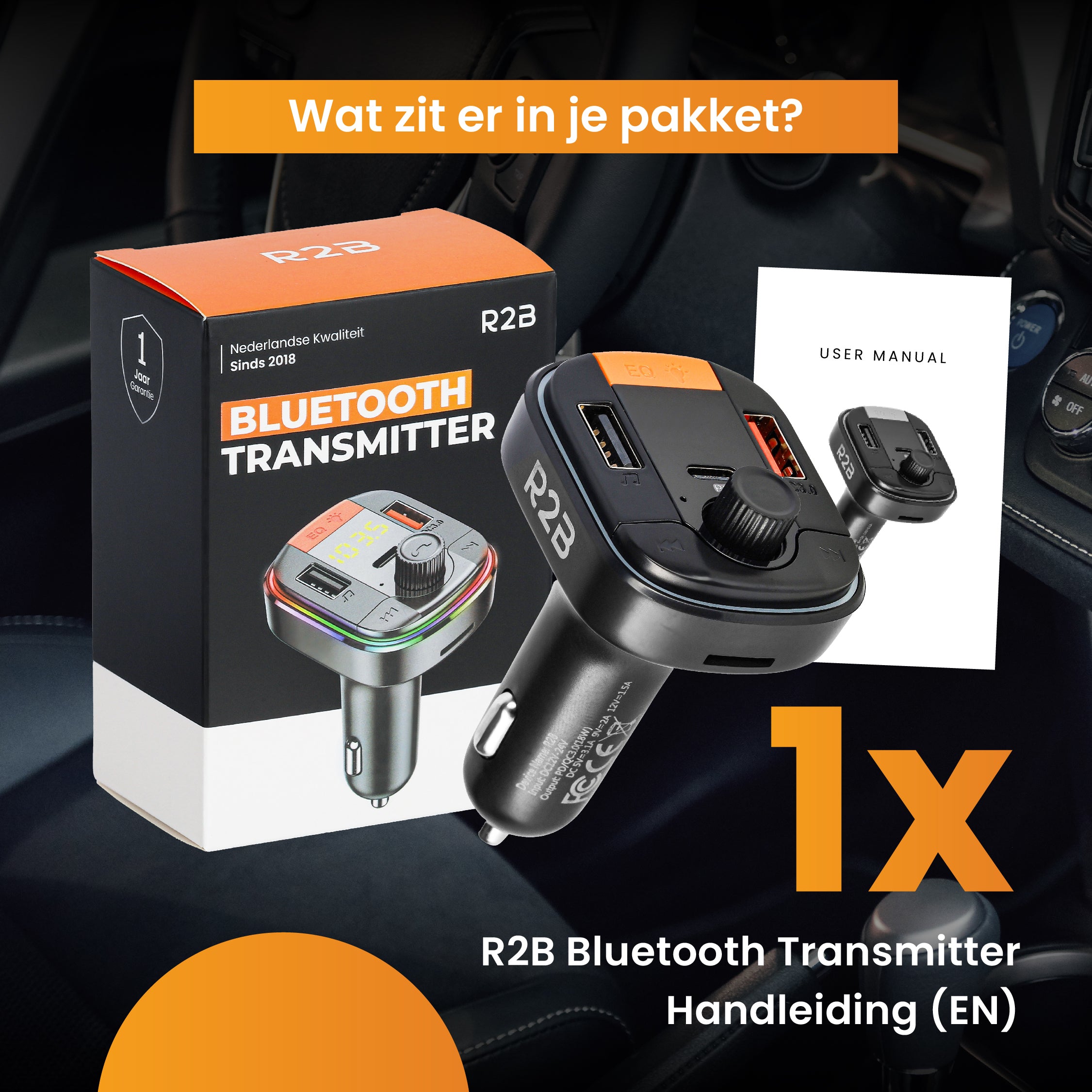 R2B Bluetooth Transmitter Receiver Auto - Autolader